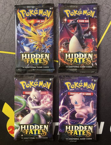 Pokemon 2019 HIDDEN FATES BOOSTER PACK Factory Sealed Random Pack Art ...