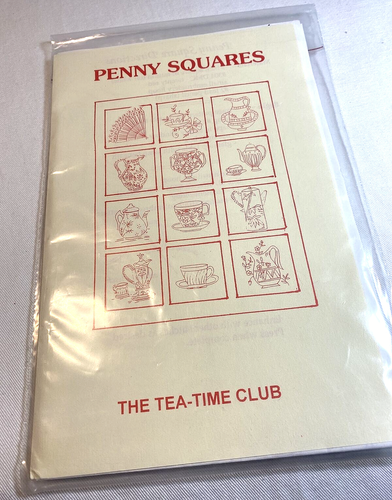 Penny Squares Tea Time Club Embroidery Pattern For Quilts Willa Bee ...
