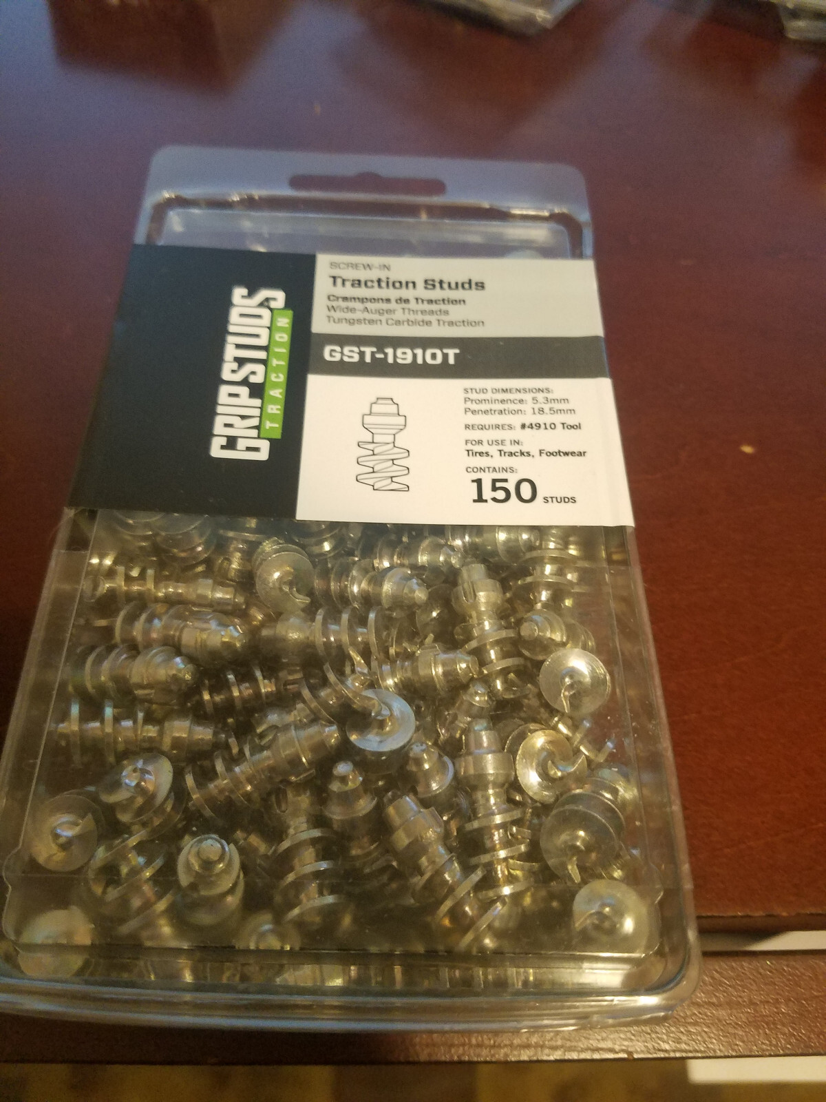 Tractor Loader Rubber Tire Studs Gripstuds Skid Steer 1910T Grip Studs ...