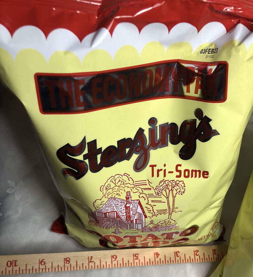 Sterzing’s Potato Chips Economy Size 9 OZ Bags Lot Of 2 Crisps | eBay