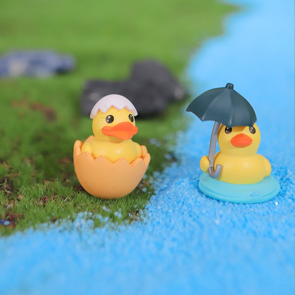 4pcs Mini Ducks Adorable PVC Party Favors Miniature Desktop Duck ...