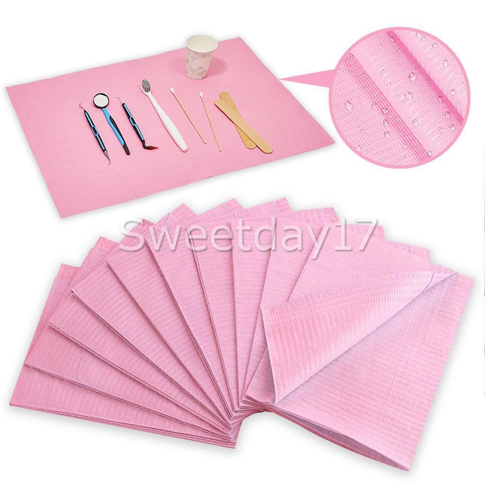 125pcs Disposable Waterproof Medical Paper Dentist Oral Bib Dental ...