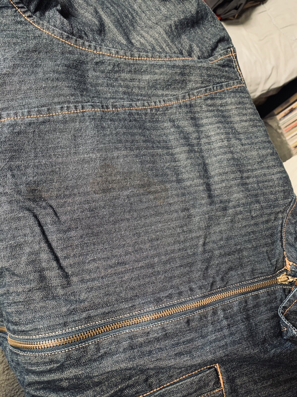 Vintage Bad Boy Mens Denim Jeans Jacket Blue 3XL Sean… - Gem