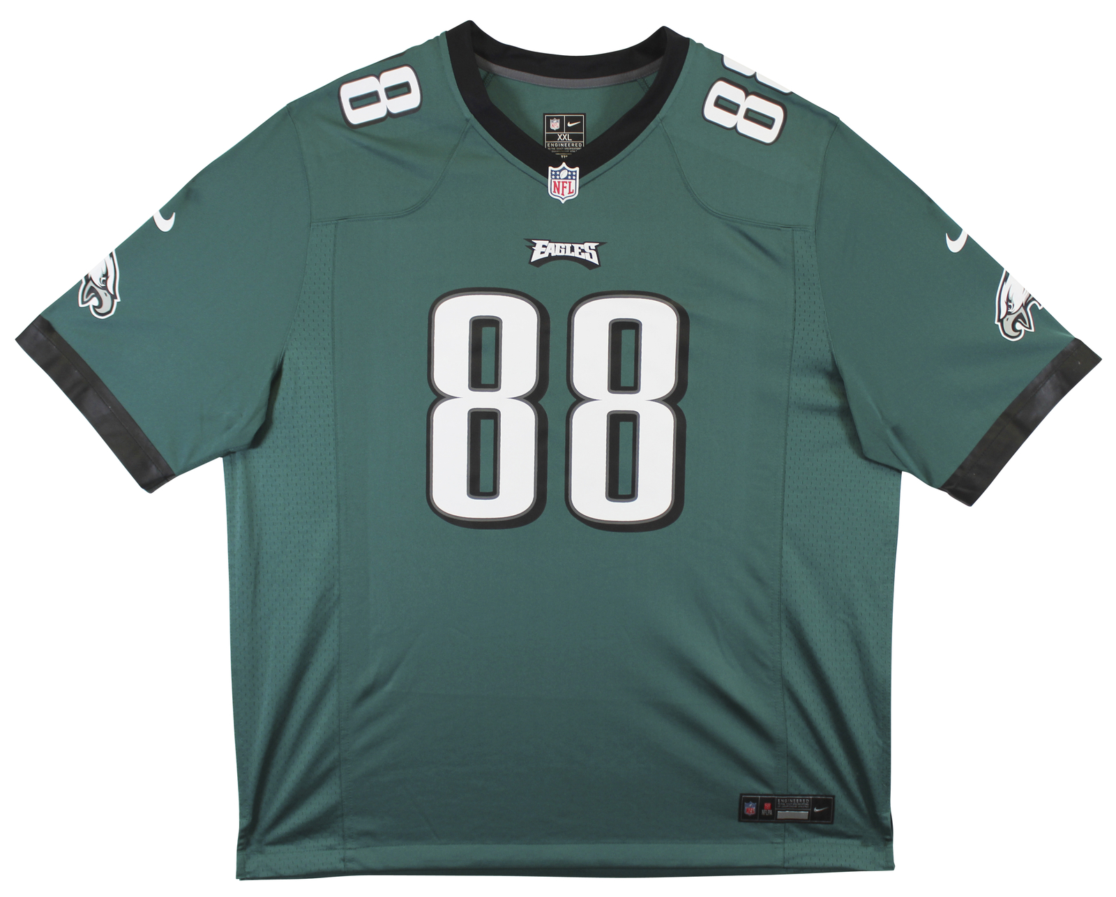 Eagles Dallas Goedert Authentic Signed Green Nike Game Jersey Fanatics ...