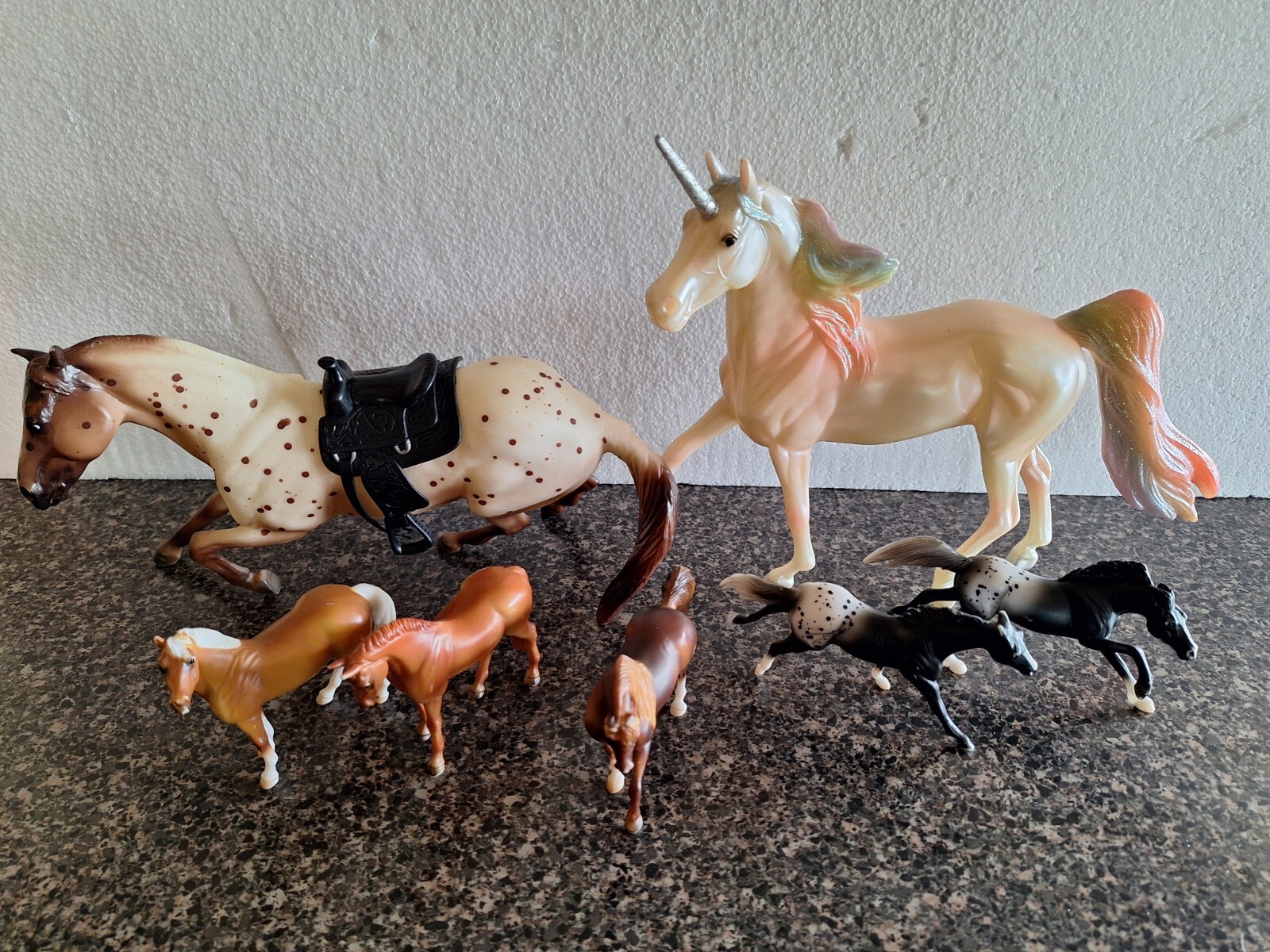 Lot of 7 Breyer Traditional and Classic Horses for Custom Body or Play ...