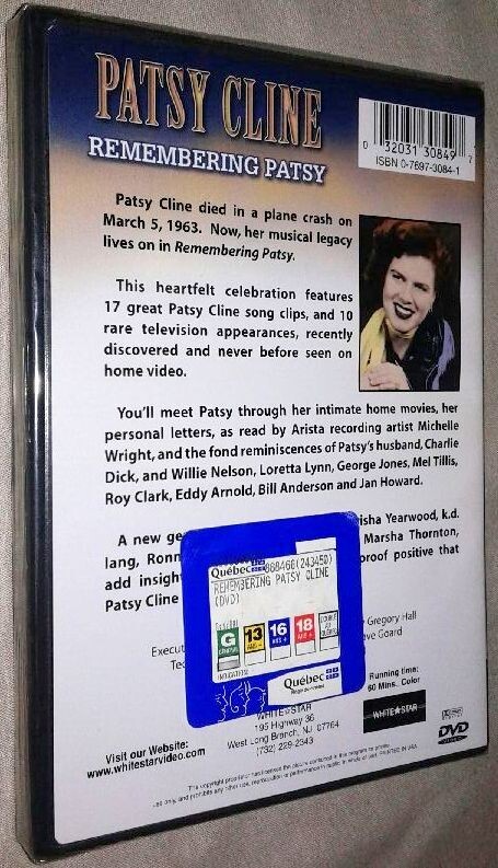 PATSY CLINE-REMEMBERING PATSY-DVD FACTORY SEALED-(COUNTRY) | eBay