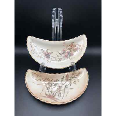 Two Gorgeous Vintage Bone Dishes Trinket Sauce Keys Appetizers | eBay