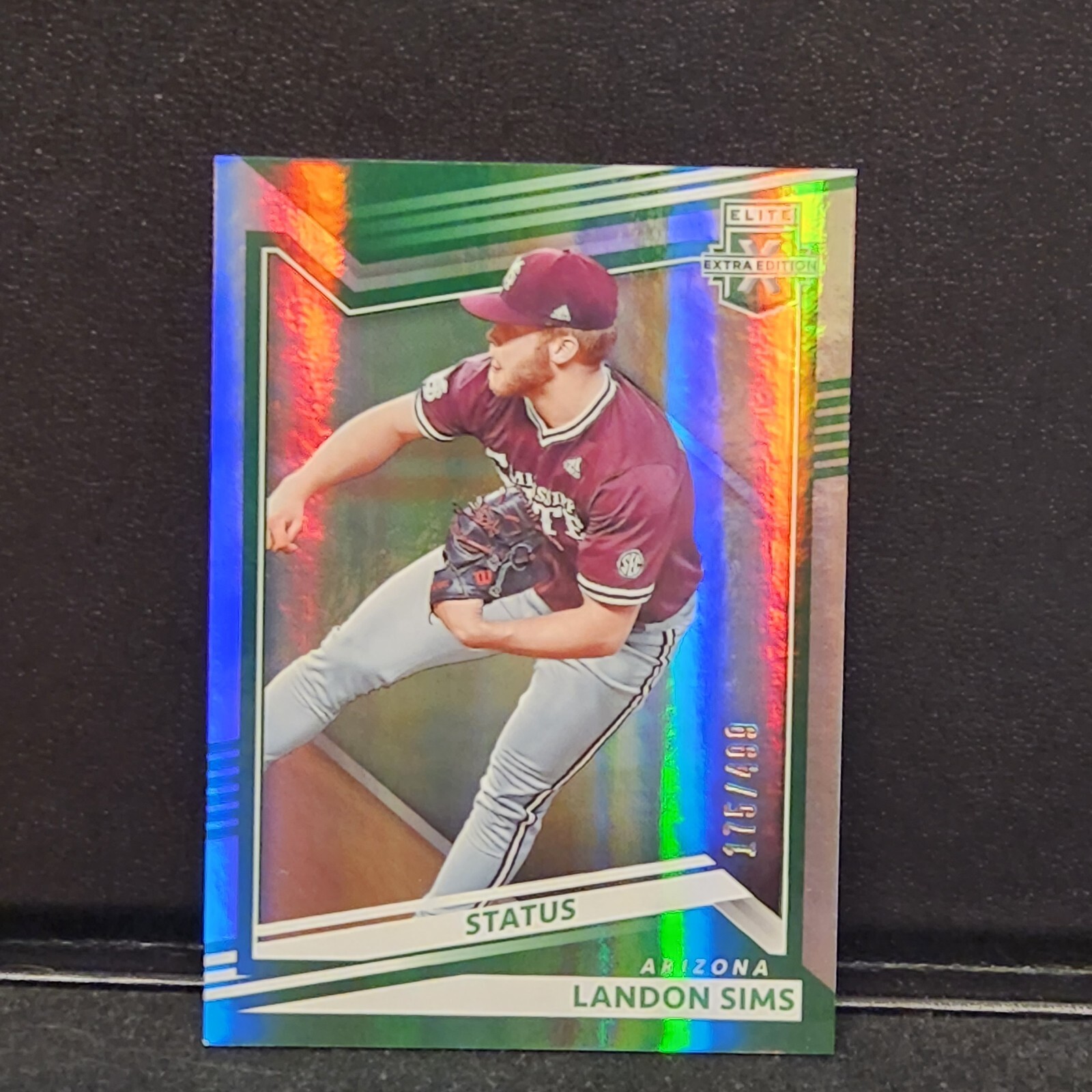Landon Sims 2022 Panini Elite Extra Edition Status Green 175/499 | eBay