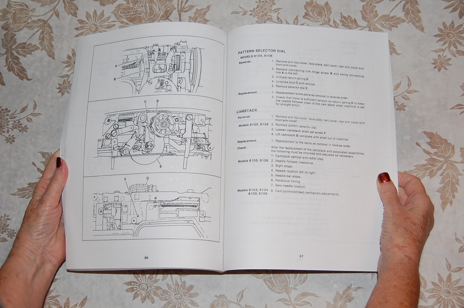 Service Manual on CD for Singer 6101 6102 6103 6104 6105 6106 Sewing ...