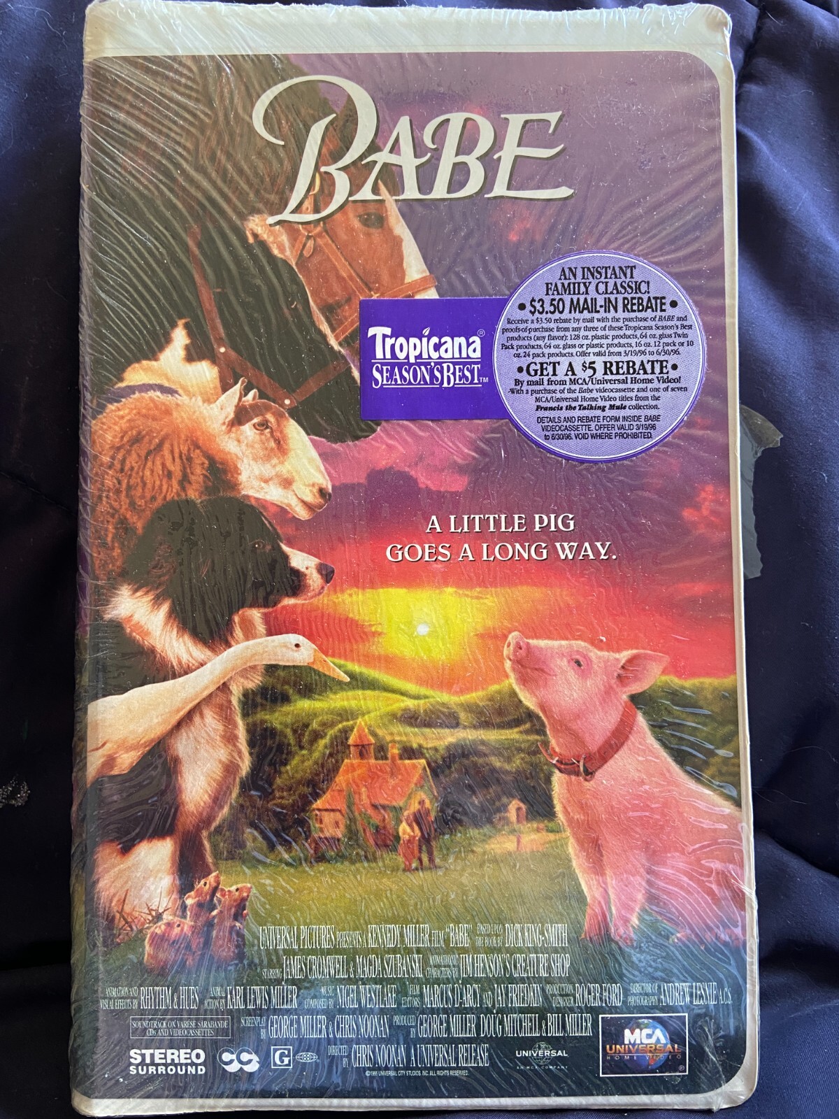 Babe VHS Tape Brand New and SEALED (VHS, 1996) 96898245333| eBay