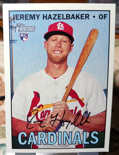 2016 Topps RC Heritage Baseball Card of Jeremy Hazelbaker #585 (NM ...