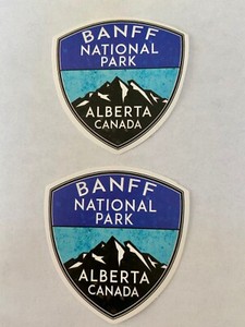 Banff National Park - Alberta Canada 2 Sticker Decals 2" Scrapbook ...