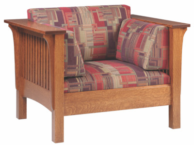 Mission Arts and Crafts | Stickley Style | Prairie Spindle | High Back ...