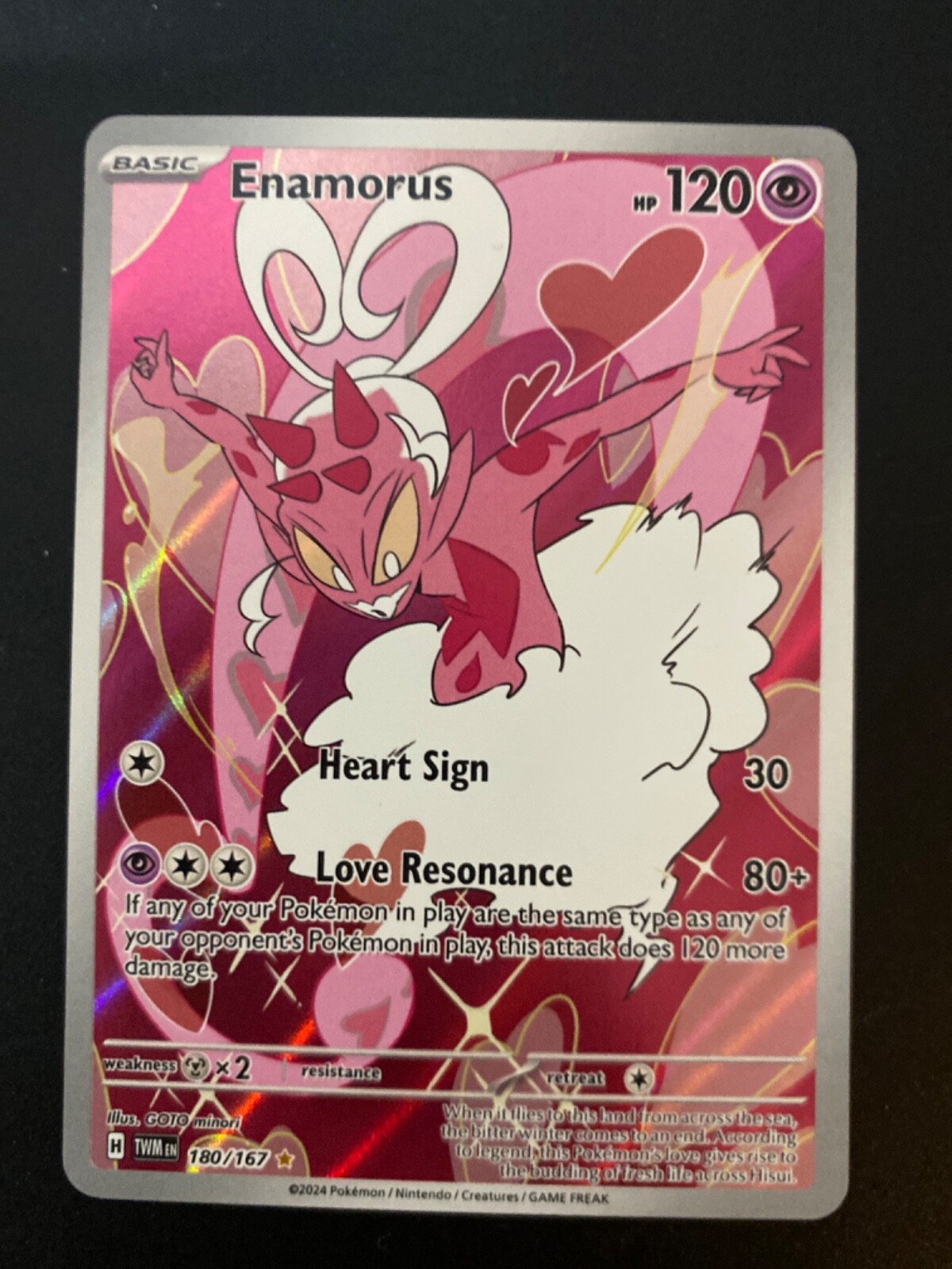 Pokémon TCG Enamorus Scarlet & Violet-Twilight Masquerade 180/167 Holo ...