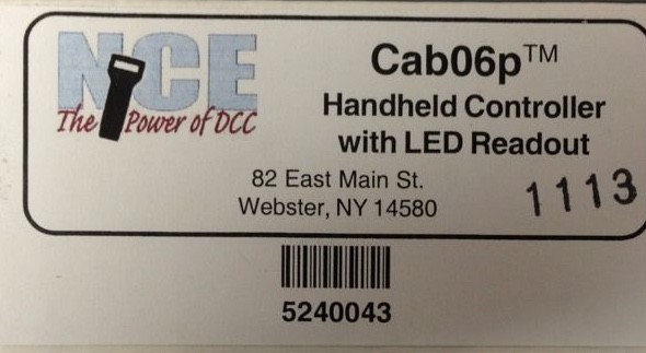 NCE 43 Cab06p Intermediate DCC Cab Throttle potentiometer MODELRRSUPPLY ...