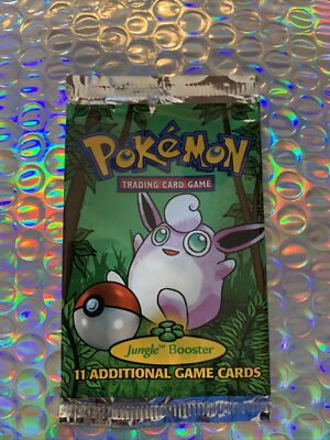 EMPTY Jungle Booster Pack Wrapper Wigglytuff Art WOTC Pokemon TCG | eBay