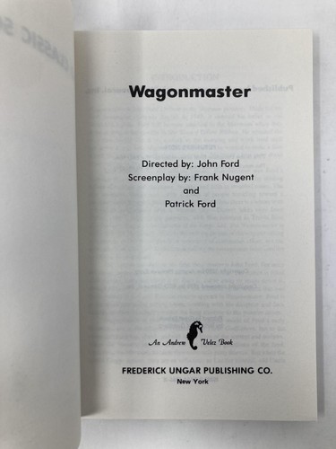 WAGONMASTER by John Ford, Frank S. First 1st Edition VG PB | eBay