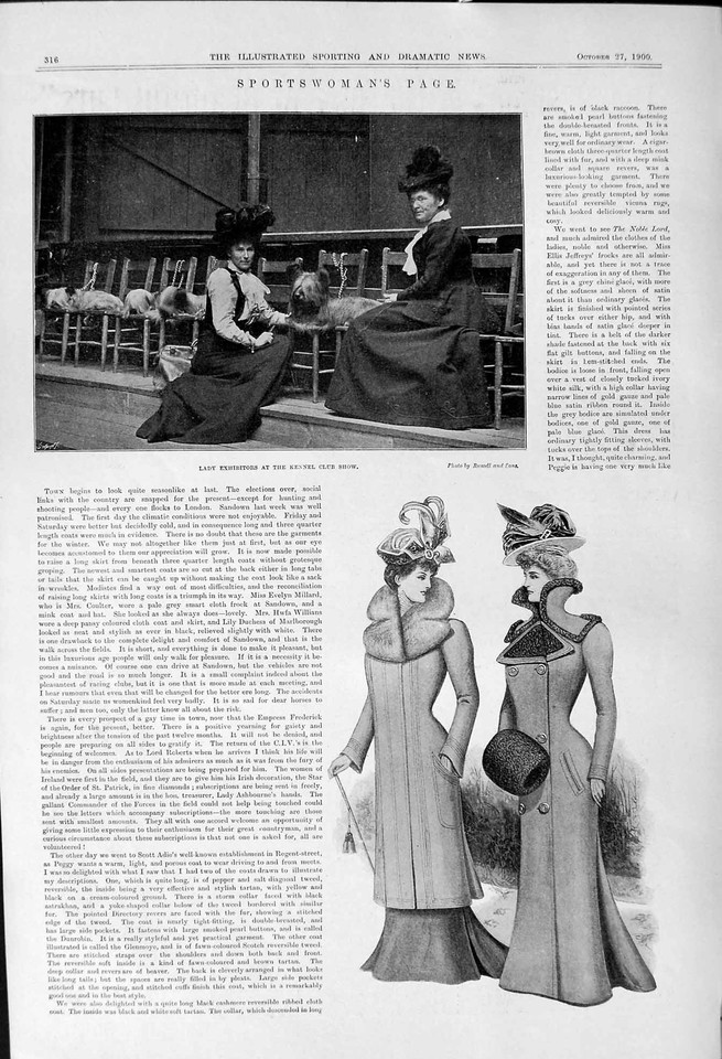 Old 1900 Captious Critic Wedding Guest Theatre Lady Exhibitors Kennel ...
