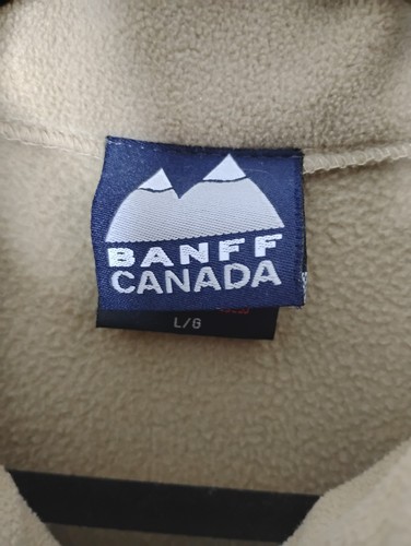 Banff Canada Womens Fleece Vest Size L Full Zip Hiking Travel Classic ...