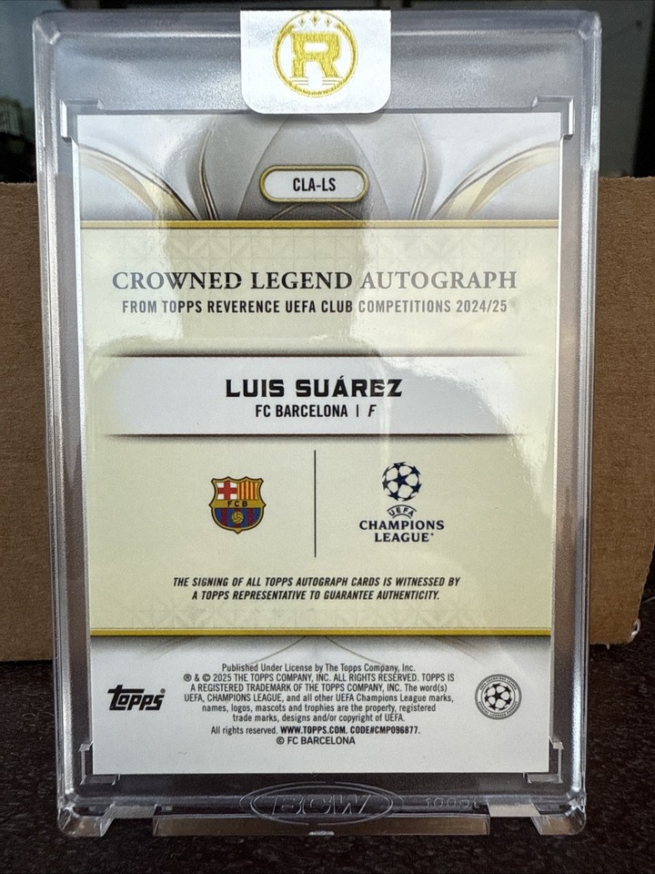 2024/25 Topps Reverence Luis Suarez Auto Crown FC Barcelona 28/50 | eBay