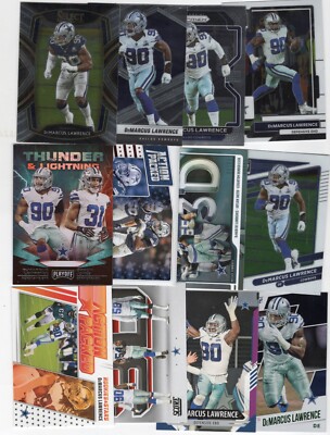 DeMarcus Lawrence Dallas Cowboys 25 Card Lot No Duplicates | eBay