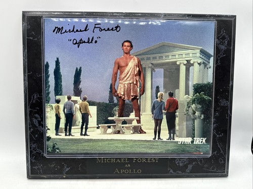 Star Trek Michael Forest As Apollo 8X10 Photo Plaque Autographed | eBay