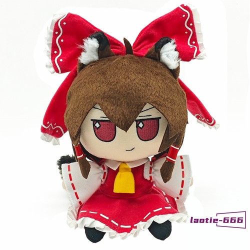 TouHou Protect Hakurei Reimu Plush Doll 16CM Cat Witch Fumo Fumo ...
