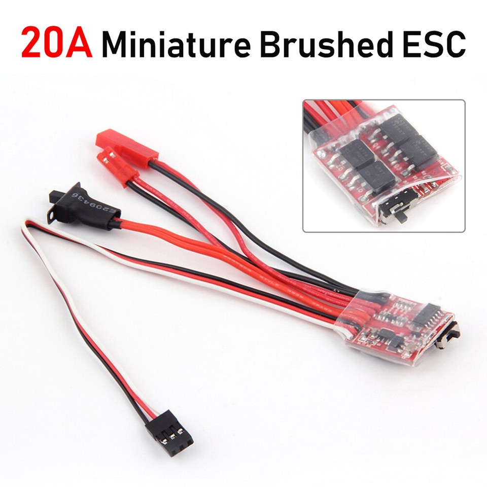 20A ESC 30A Brushed ESC Micro ESC 2S for 1/16 1/18 1/24 RC Car Boat ...