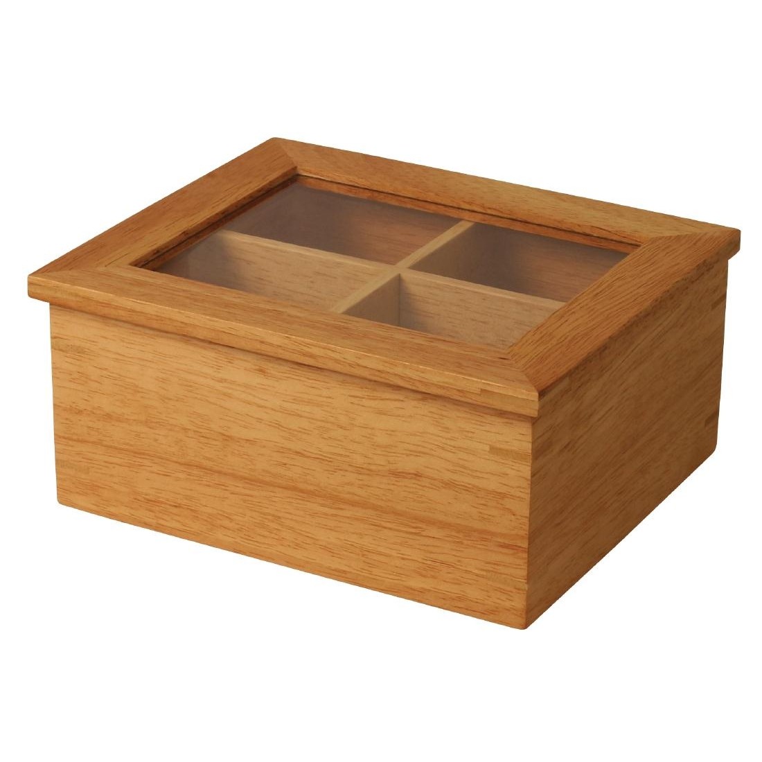 Olympia Mini Hevea Wood Tea Box | eBay