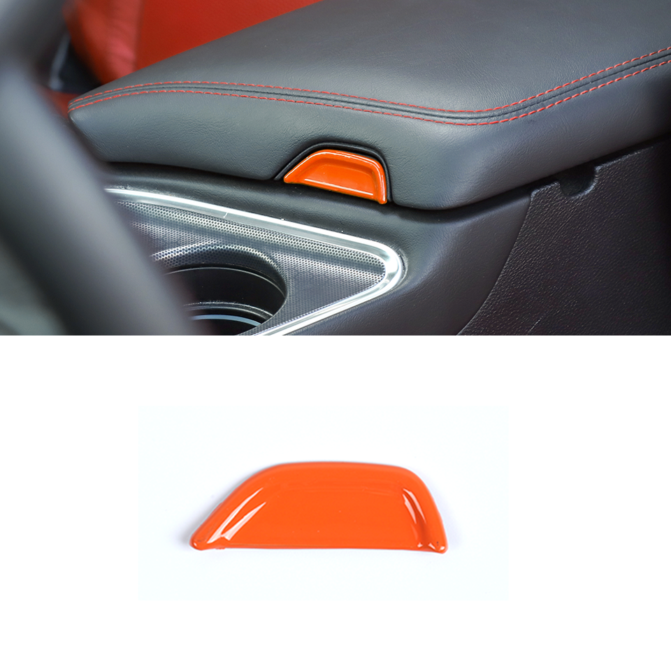 30x Orange Interior Full Set Panel Decor Cover Trim Kit for Dodge ...