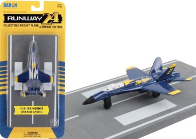 Runway 24 USN Blue Angels F/A-18A Hornet Daron Collectible Diecast ...