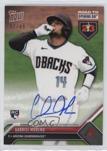 2023 Topps Now Road to Opening Day Auto /99 Gabriel Moreno #A-22 Rookie ...