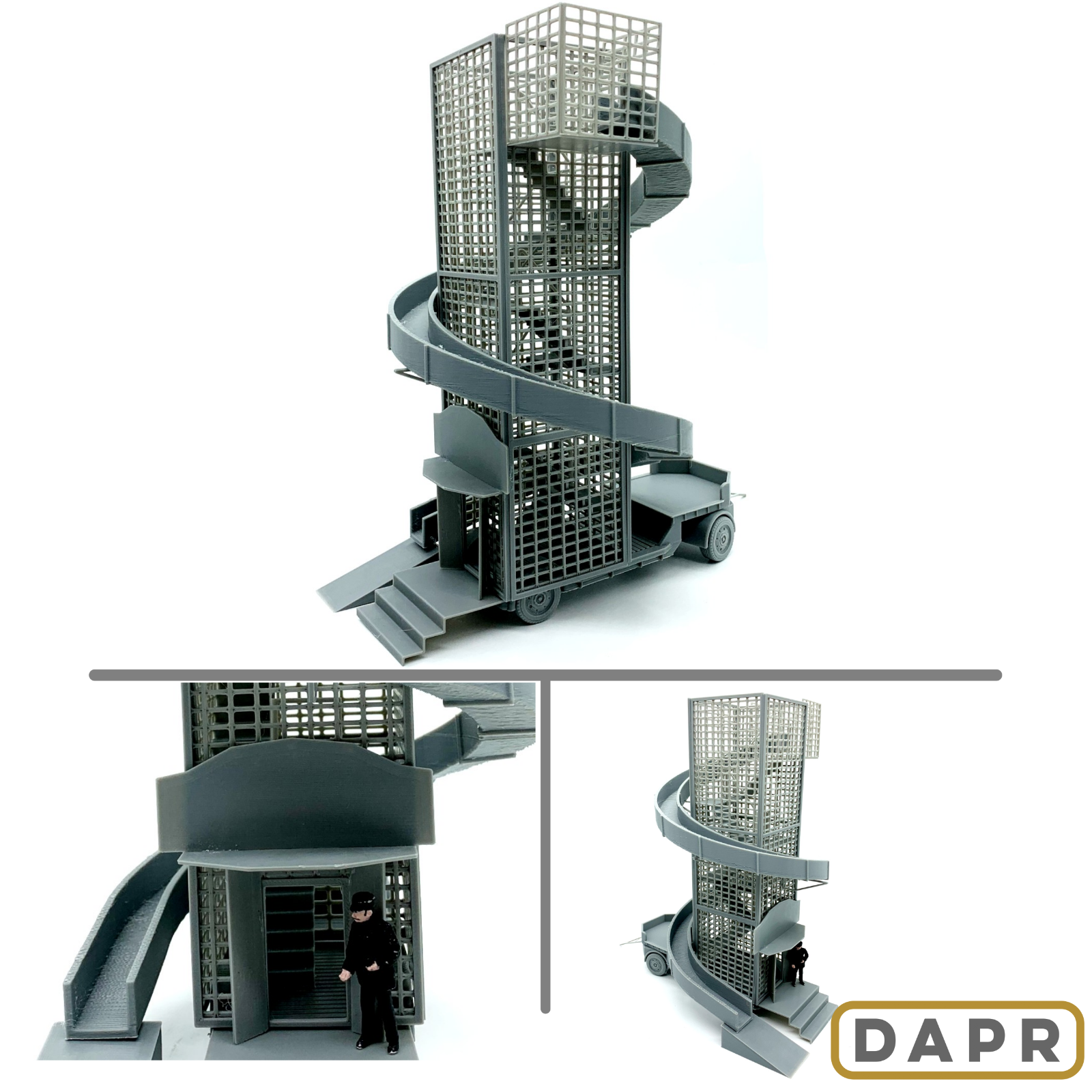 DAPR-1:50 Scale Model Railway/Carnival Kit - Fairground Helter Skelter ...