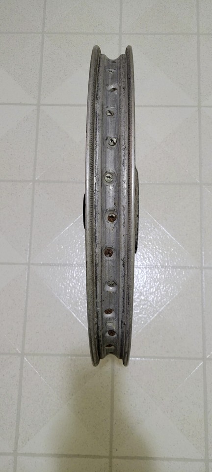 Bultaco Akront 21"-1.6 Front Wheel Assembly | OEM | Straight