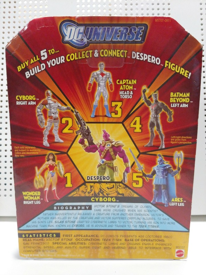 DCUC-W4 Cyborg Sonic Arm DC Universe Classics CNC Despero | eBay