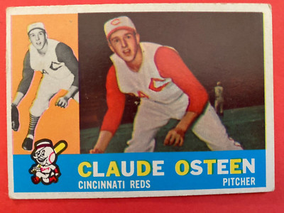 1960 Topps CLAUDE OSTEEN #206 Cincinnati Reds | eBay