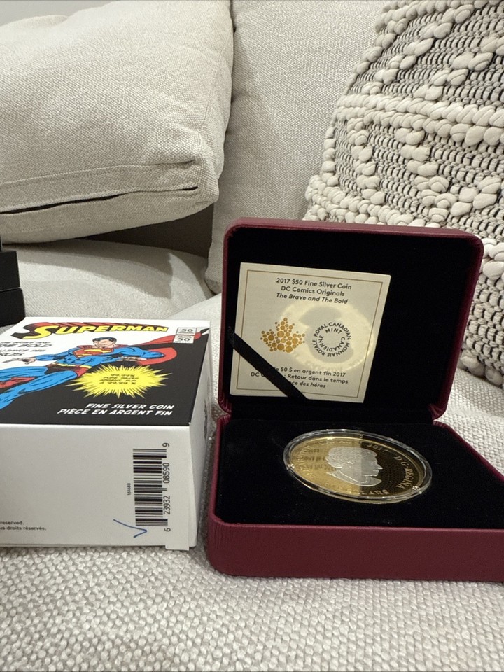2017 $50 3oz Fine Silver Coin 99.99%- DC COMICS Original: The Brave and ...
