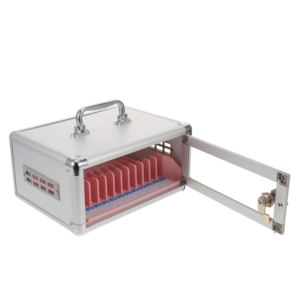 Lock Box For Phone: Aluminum Alloy Cell Phone Storage Box For Classroom ...