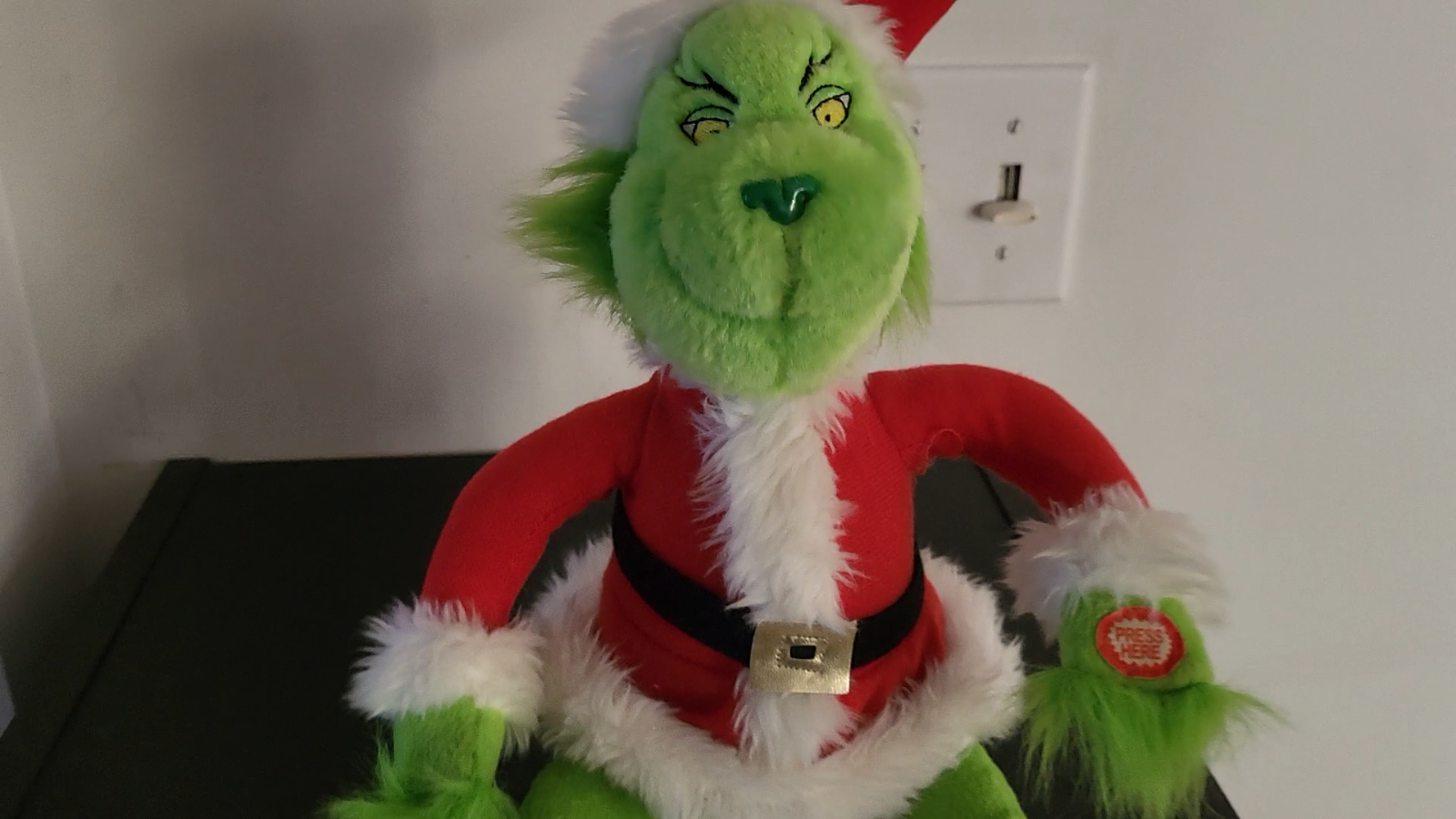 Dr Seuss You're A Mean One, Mr Grinch Singing Moving Animated Plush ...