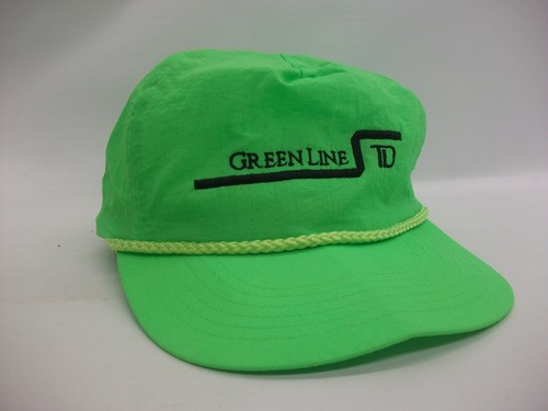 Green Line TD Bank Hat VTG Green Nylon Snapback Rope Baseball Cap ...