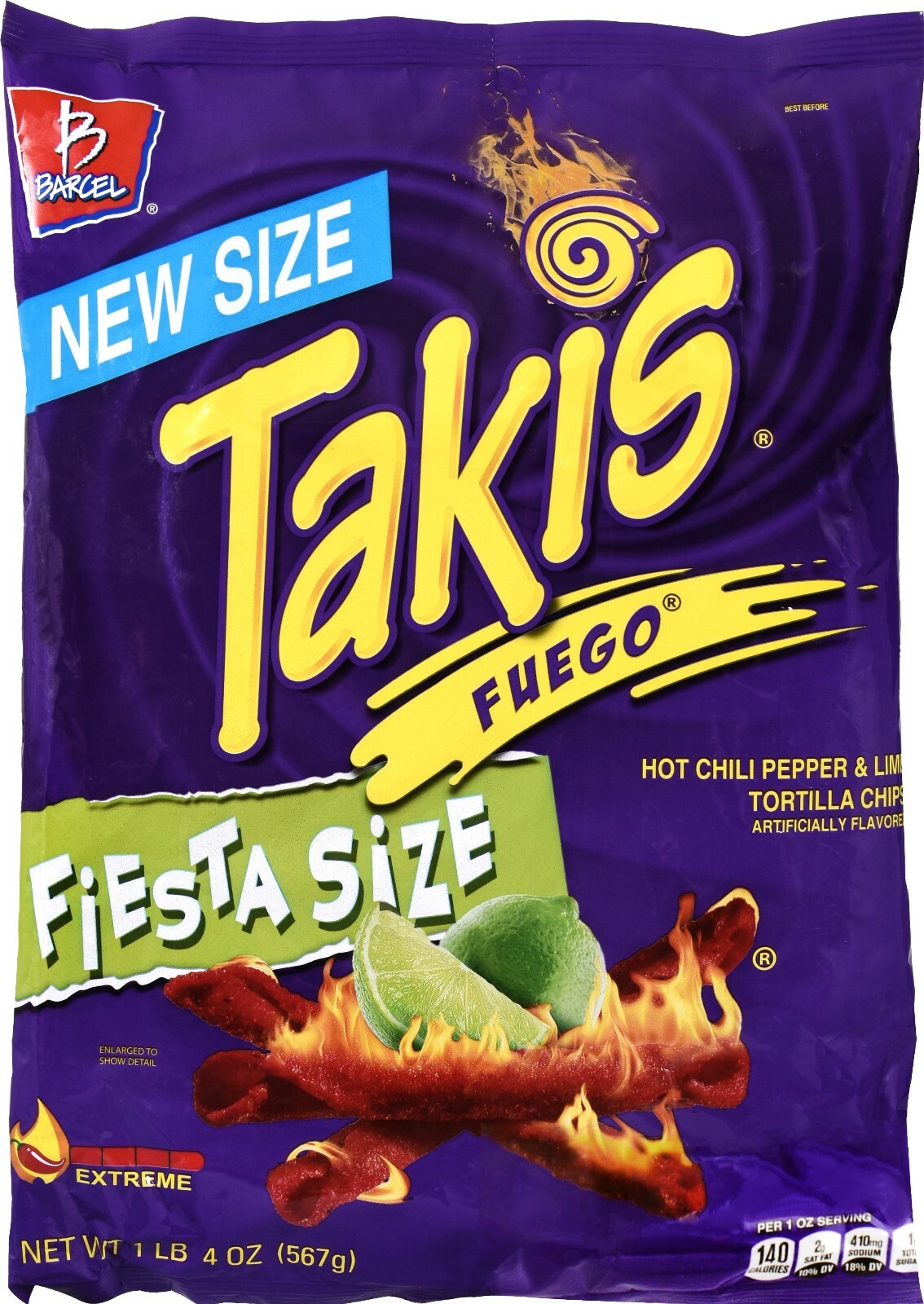 TAKIS FUEGO FIESTA SIZE 20oz - PACK OF 3 | eBay