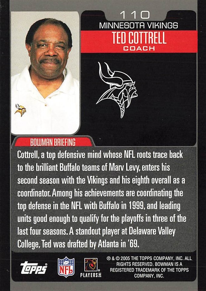 2005 Bowman 1st Edition Ted Cottrell #110 Rookie RC | eBay