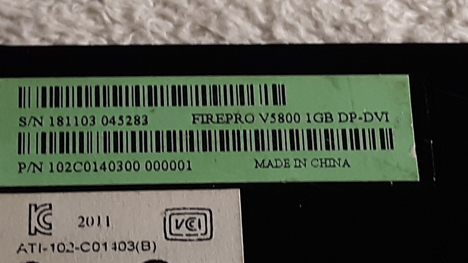 ATI FirePro V5800 (FireGL V)Graphics Card | eBay