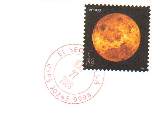 VIEWS of OUR PLANETS Stamp VENUS - EARLY USAGE before Official Release ...