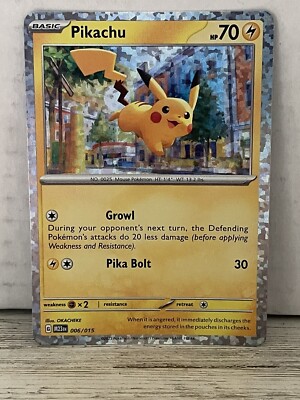 McDonald’s 2023 Match Battle Holo Pikachu 006/015 Pokemon Card LP | eBay