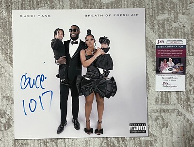 GUCCI MANE SIGNED BREATH OF FRESH AIR VINYL LP - JSA COA | eBay