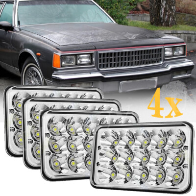 4pc 4x6'' Inch LED Headlights Hi/Lo Sealed Beam For Chevrolet Caprice ...