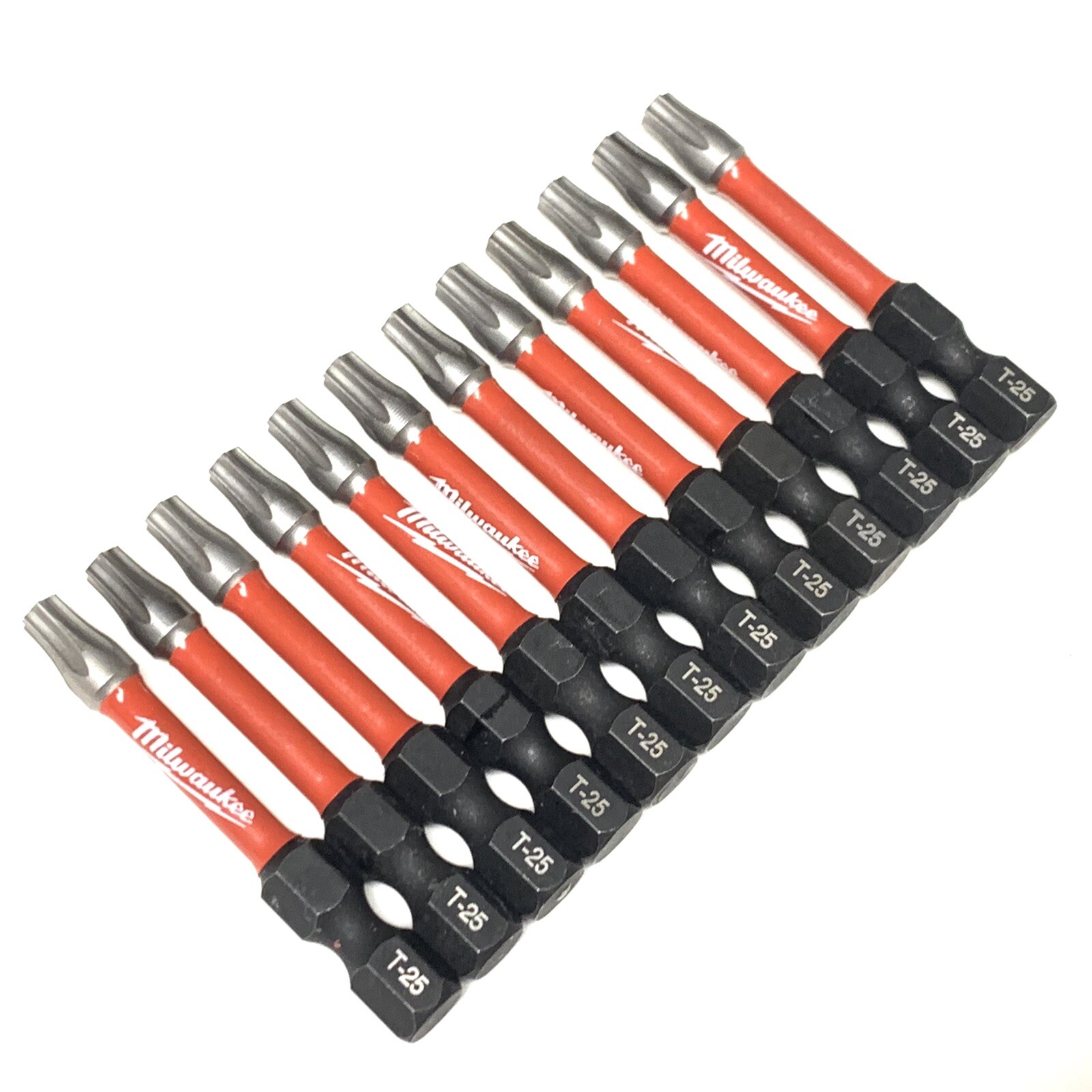 Torx T 25 T25 2 Milwaukee Shockwave Impact Duty 12 Bit Set Screw