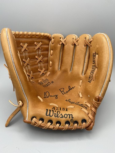 Vintage Doug Rader Wilson A2181 Autograph Model Snap Action Mitt Glove ...