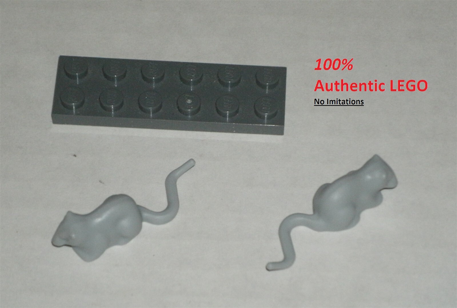 LEGO NEW Light Bluish Grey Rat (2x) 4512743 Brick 40234 | eBay